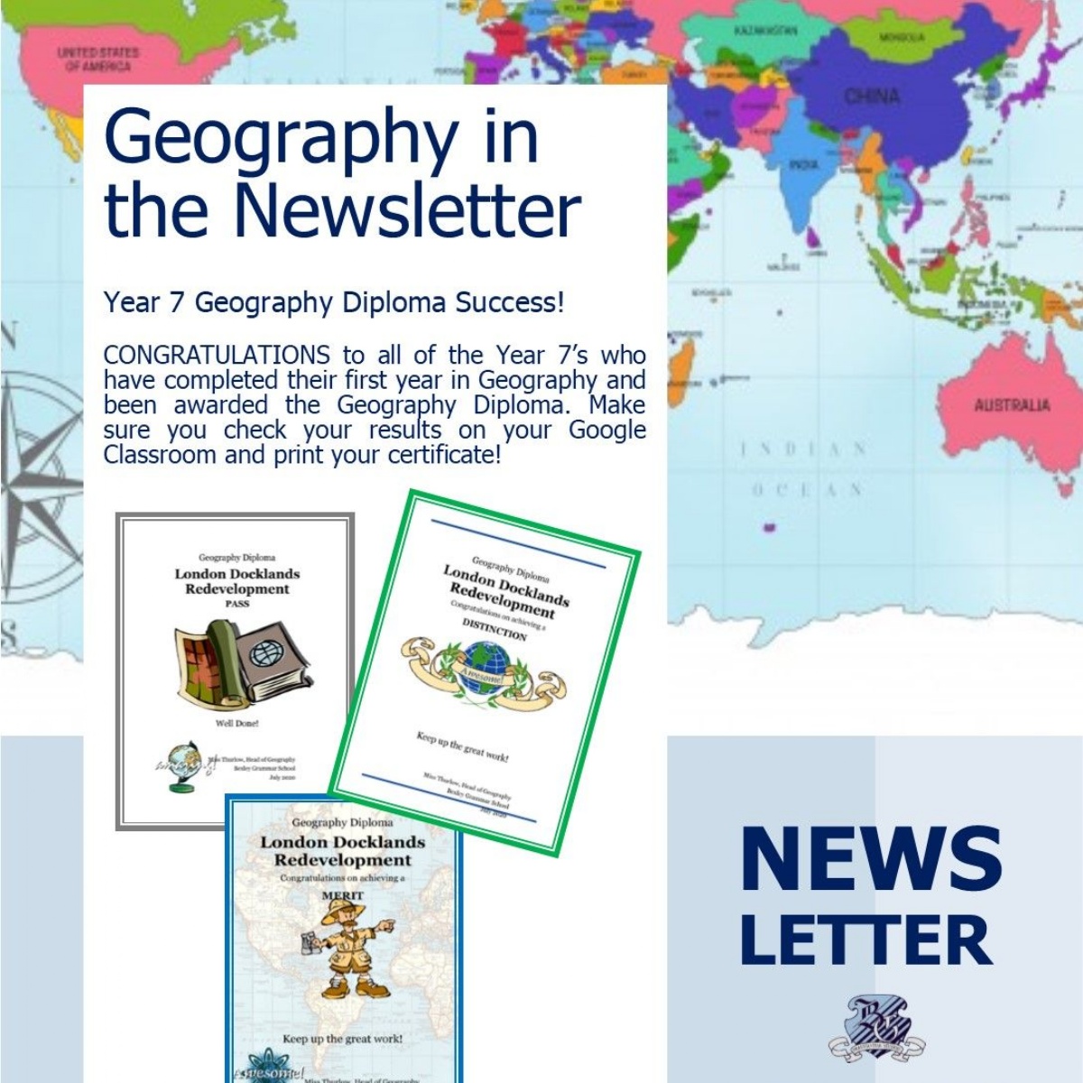 Bexley Grammar School - Geography News Articles
