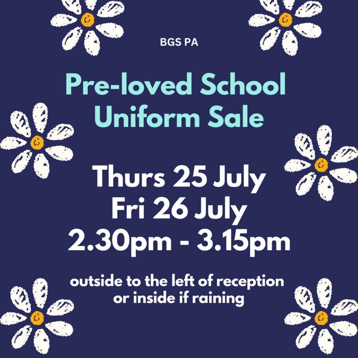 Bexley Grammar School - Pre-loved Uniform Sales ~ July 2024