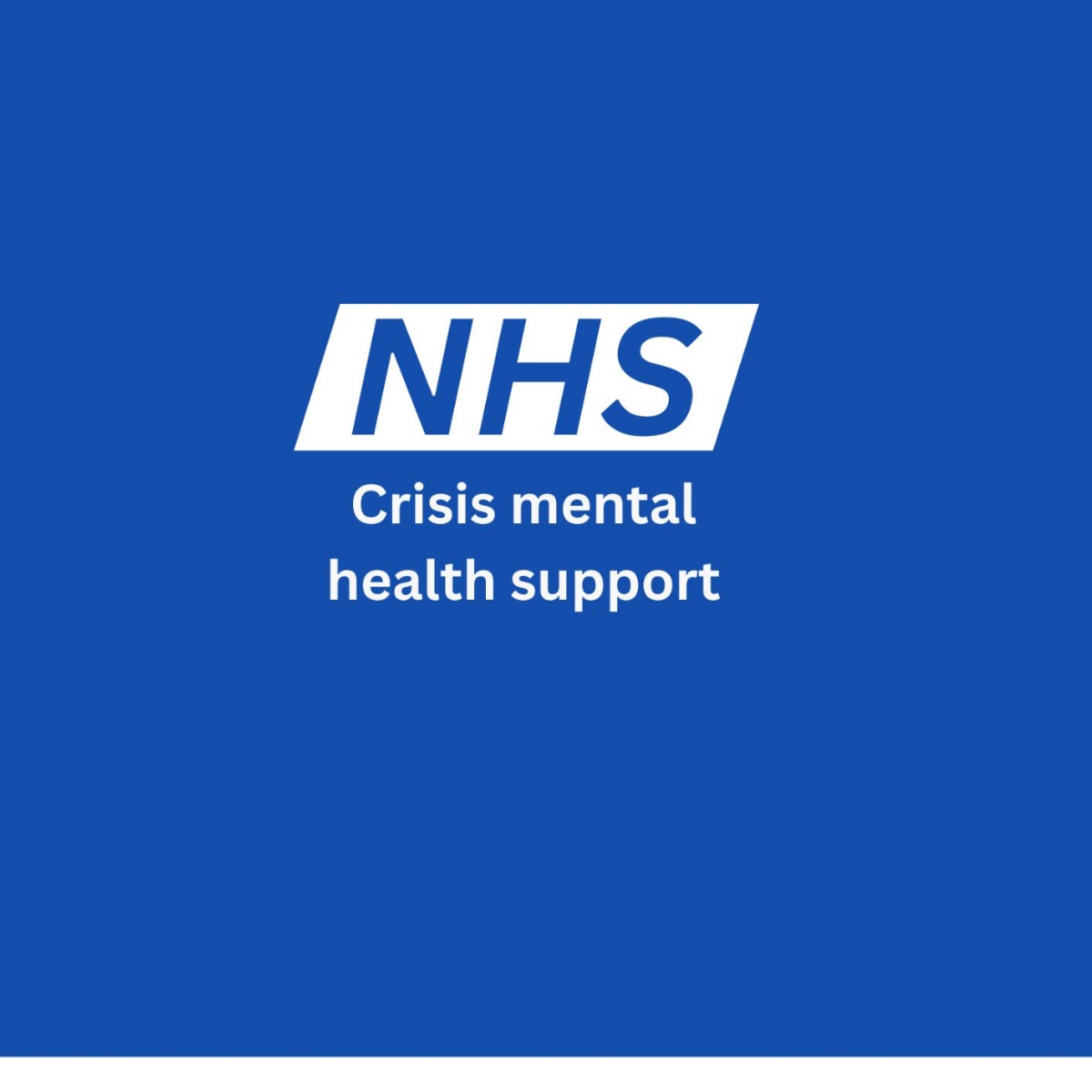 Bexley Grammar School - 111 NHS Crisis Mental Health Support Line
